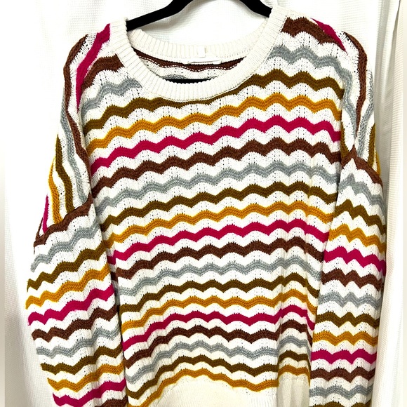 Lou & Grey | Sweaters | Lou Gray For Loft Zig Zag Sweater | Poshmark